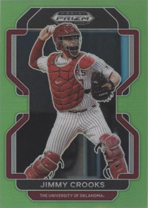 2022 Panini Prizm Draft Picks - Jimmy Crooks III #PDP127 Lime Green ...