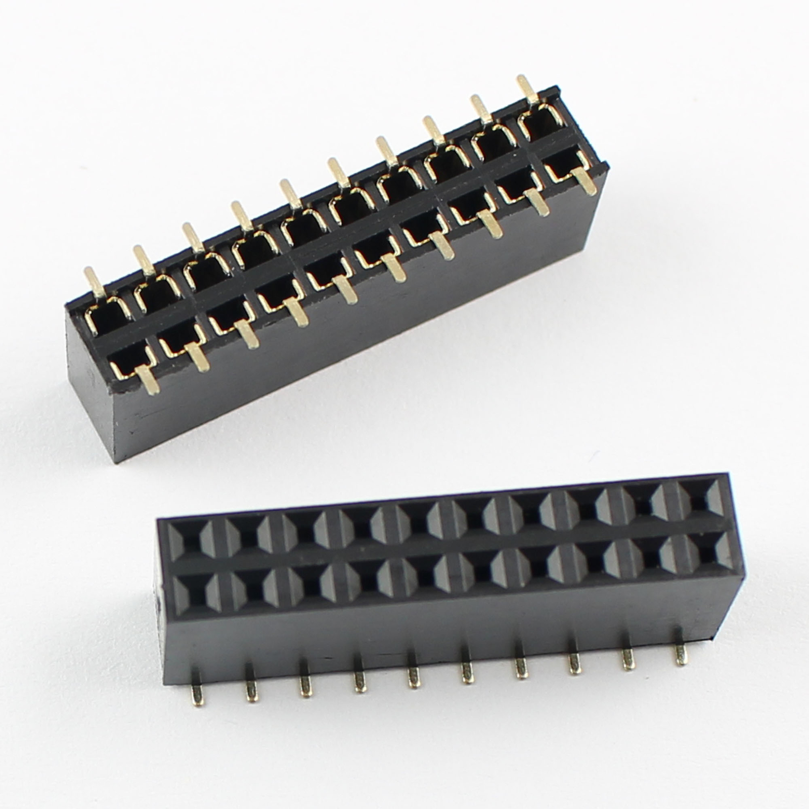 10Pcs 2.54mm Pitch 2x10 Pin 20 Pin Female SMT Double Row Pin Header ...