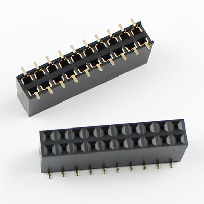 10Pcs 2.54mm Pitch 2x10 Pin 20 Pin Female SMT Double Row Pin Header ...