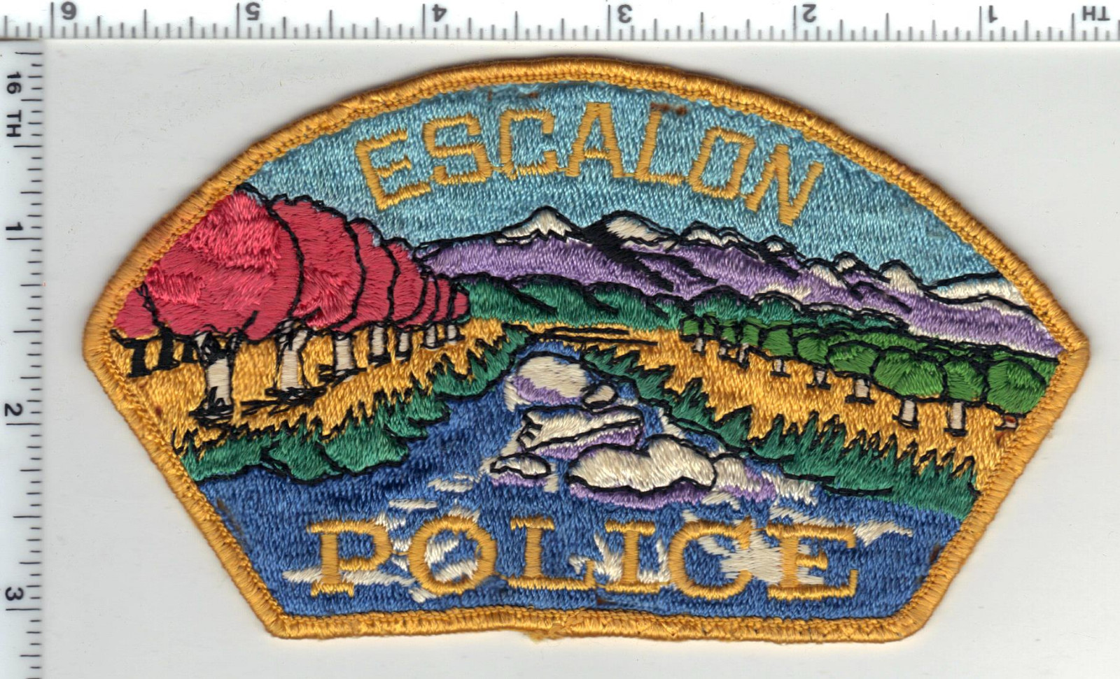 Escalon Police (California) Uniform Take-Off Shoulder Patch from Early ...