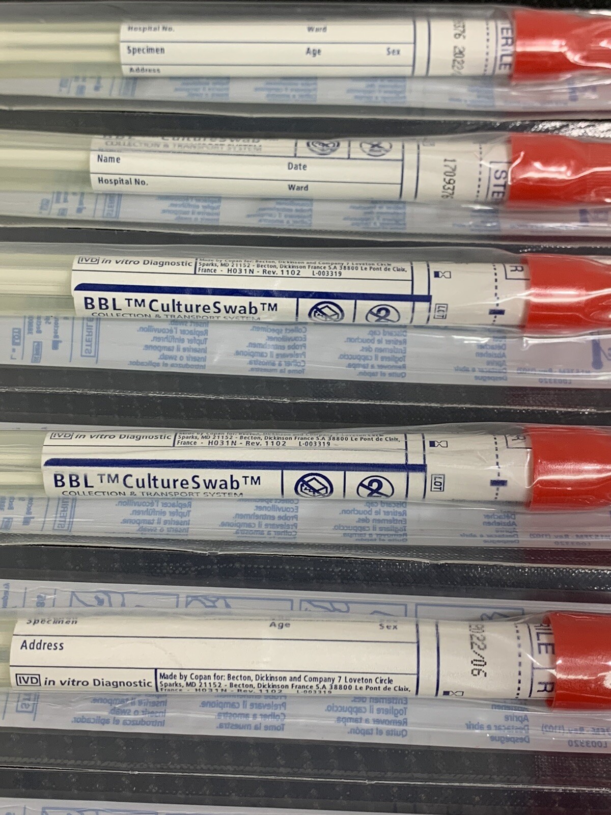 10x BBL Double Swab Vírus Collection & Transport System In Vitro ...