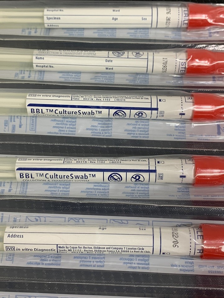 10x BBL Double Swab Vírus Collection & Transport System In Vitro ...