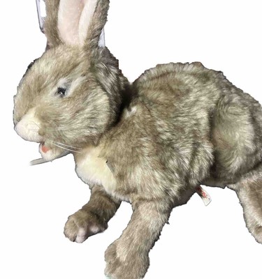 Folkmanis Realistic Bunny Lop Ear Hand Puppet Plush 10" Life Like VGU ...