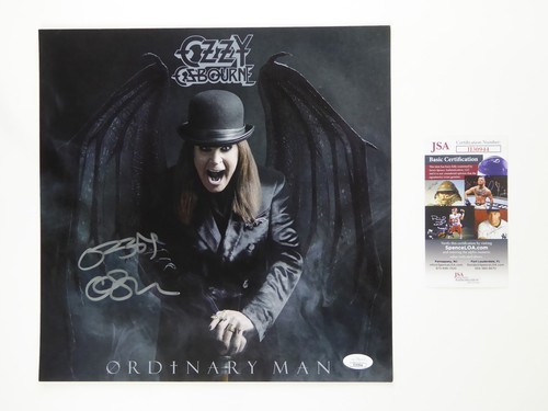 Ozzy Osbourne Signed Ordinary Man 12x12 Promo LP Flat Litho Autographed ...