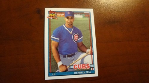 1991 TOPPS # 288 DERRICK MAY BASEBALL CARD | eBay