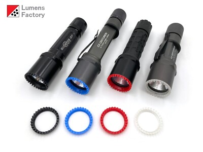 Colored Bezel Rings for Surefire Z44 Head Unit, Surefire 6P 9P C2 C3 G2 ...