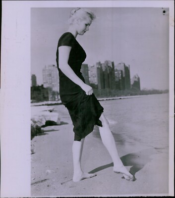 LG827 1957 Wire Photo INGRID GOUDE Beautiful Swedish Actress Visits ...