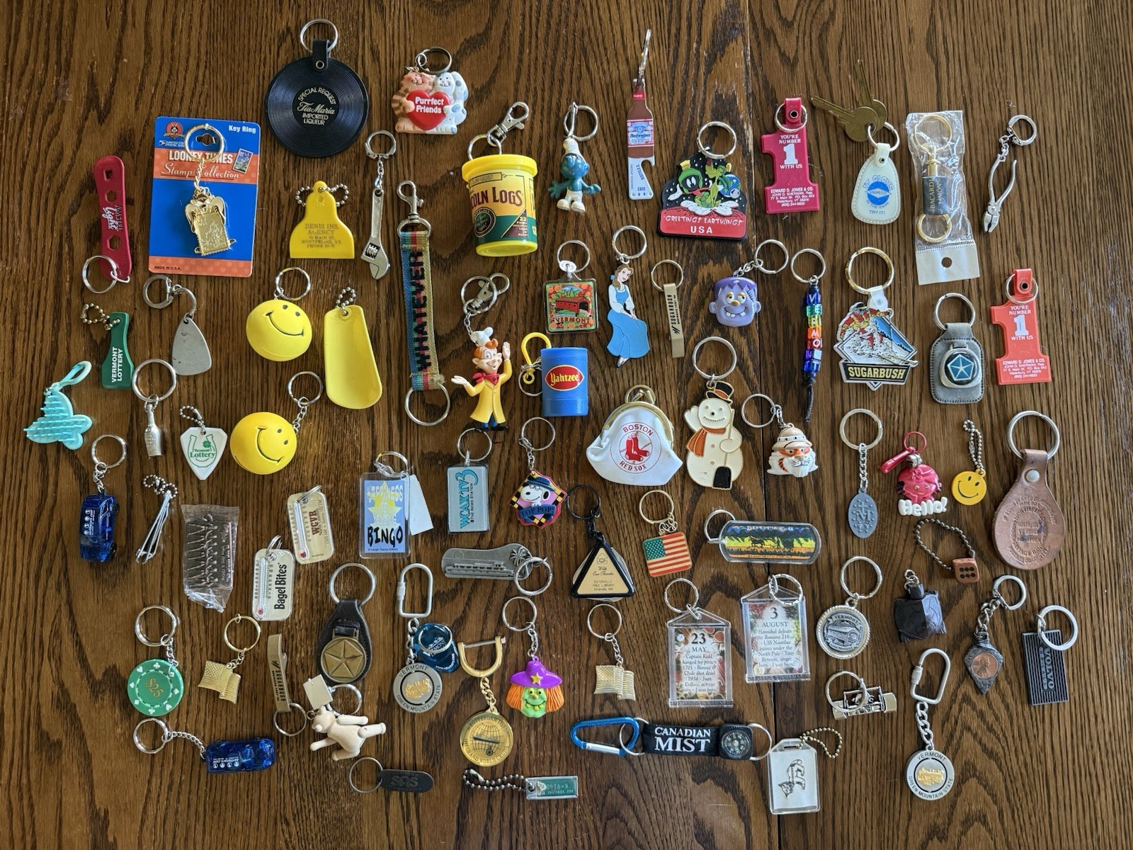 Huge Lot 76 Keychains Miscellaneous Unique Collectable Some Vintage ...