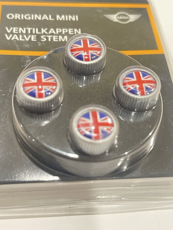 Mini NEW Genuine Original Valve Stem Caps w Union Jack 36110429946 | eBay