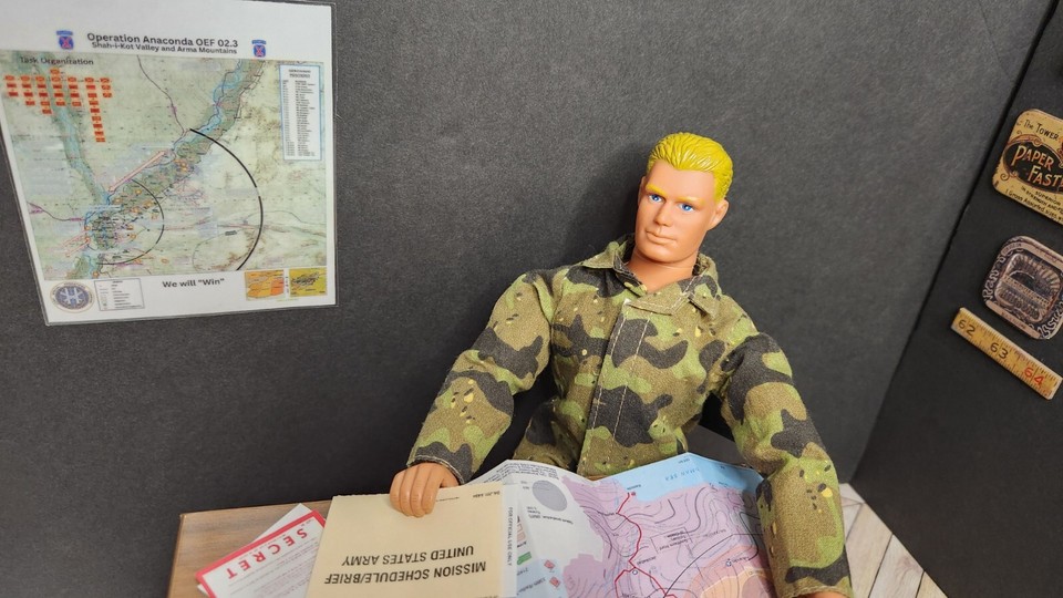 1/6 SCALE Mini US Army Brief for OEF Folders, Protractor, Maps ...