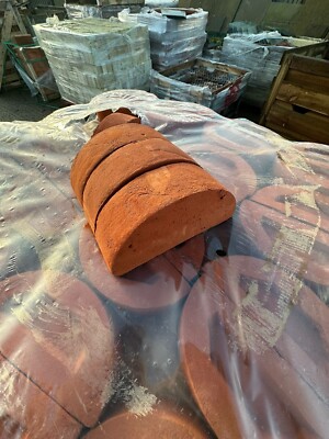 Handmade Half Round Soft Red Wall Copings (9inch) | eBay UK