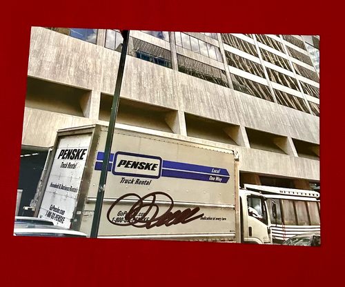 Penske Racing CEO ROGER PENSKE signed 5x7 Photograph Penske Truck NYC ...