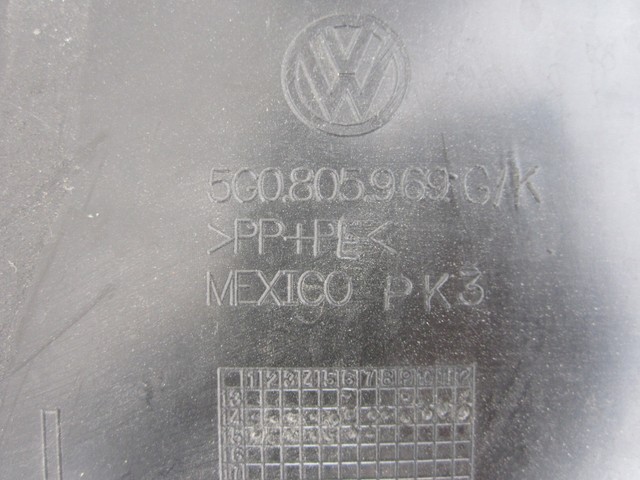 VW Volkswagen Oem-front Fender Liner Inner Splash Shield Guard Left ...