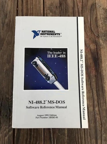 NATIONAL INSTRUMENTS NI-488.2 MS-DOS SOFTWARE REFERENCE MANUAL | eBay