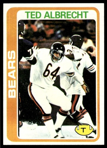 1978 TOPPS TED ALBRECHT RC CHICAGO BEARS #298 | eBay