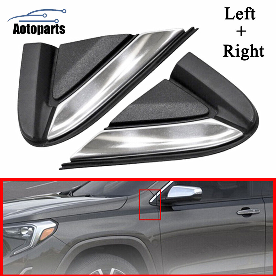 Fit for 18-22 GMC Terrain 84107336 Left & Right Side Fender Corner Trim ...
