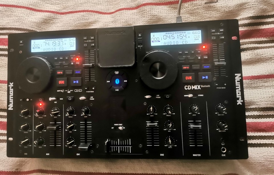 NUMARK CDMIX BLUETOOTH TWIN CD/MP3 PLAYER | eBay UK