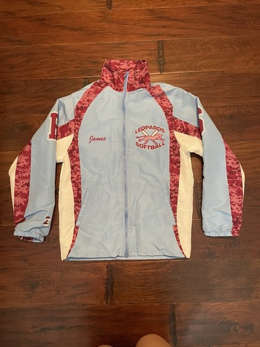 27SPORTS Youth Girls Leopards Softball FZ Jacket Sz. YM NEW | eBay
