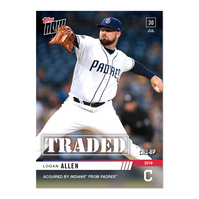 2019 Topps Now - Traded Logan Allen #608 /230 (RC) for sale online | eBay