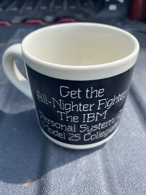 Vintage 1987 IBM Coffee Mug Personal Computer System 2 Model 25 ...