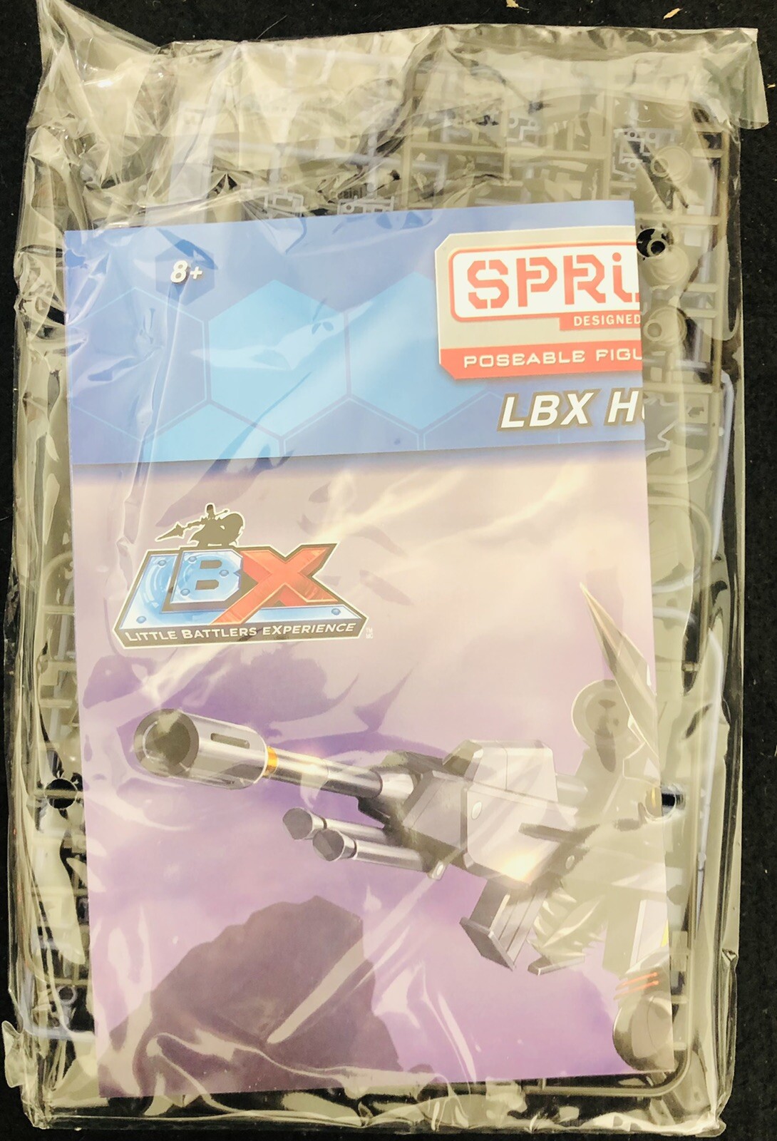 Rare Sprukits LBX HUNTER Little Battlers Level 2 Robot Model Kit Figure ...
