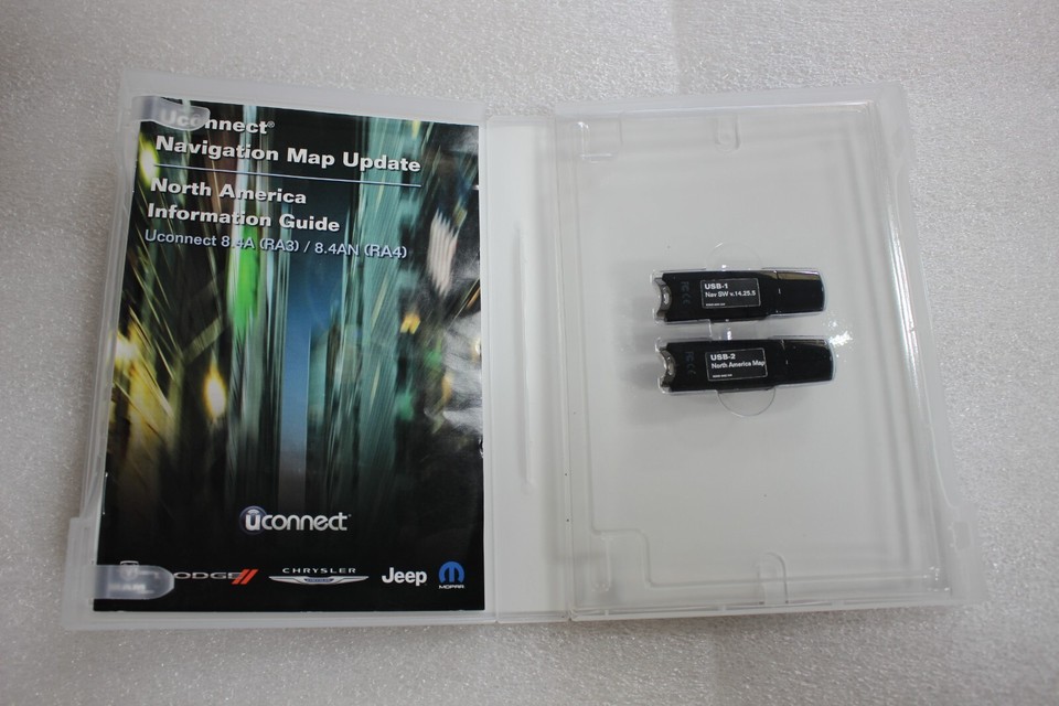Uconnect Navigation Map Update North America USB 8.4AN RA4 Dodge Jeep ...