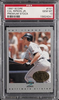 1997 SCORE PREM STOCK #151 CAL RIPKEN JR. PSA 10 | eBay UK