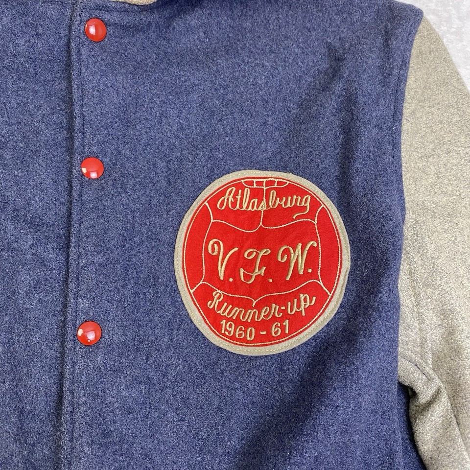 True VTG 60s Honus Wagner Co. Wool Blend Varsity Jacket Atlasburg VFW ...