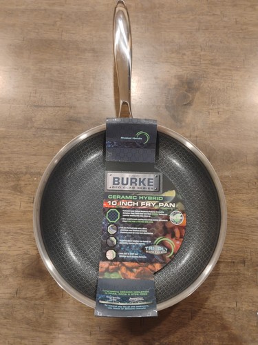 David Burke Geo Clad 10" Tri-Ply Stainless Hex Steel Ceramic Hybrid ...