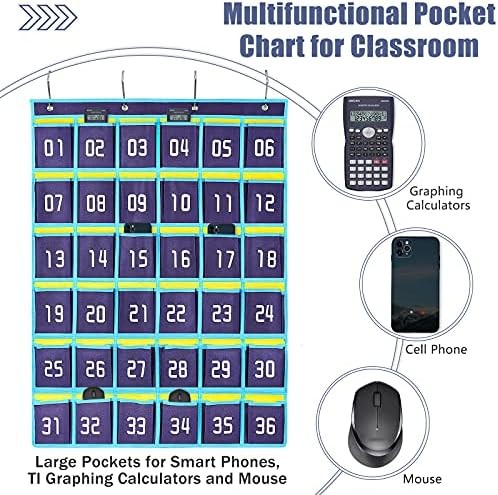 Classroom Cell Phone Holder Pocket Chart 36 Pockets | eBay