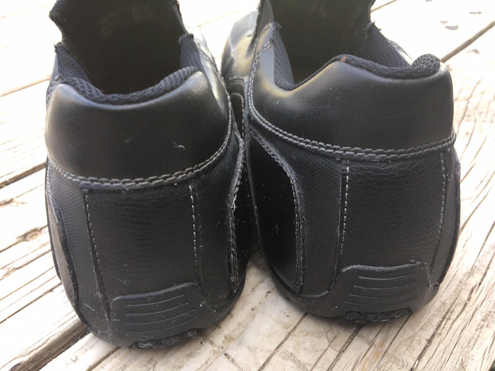 SAFE T STEP Black Oil Slip Resistant Loafer Work Shoe… - Gem