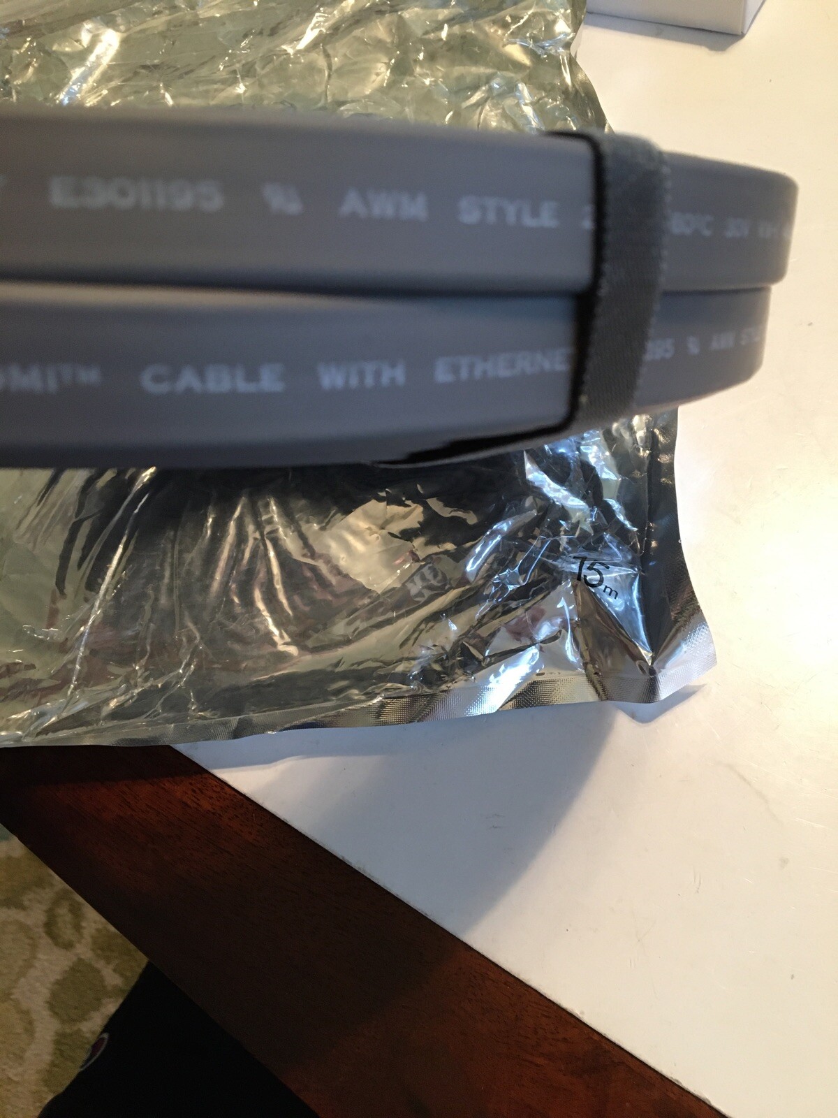 HIGH SPEED HDMI CABLE WITH ETHERNET E301195 AWM STYLE 20276 30V VW-1 ...