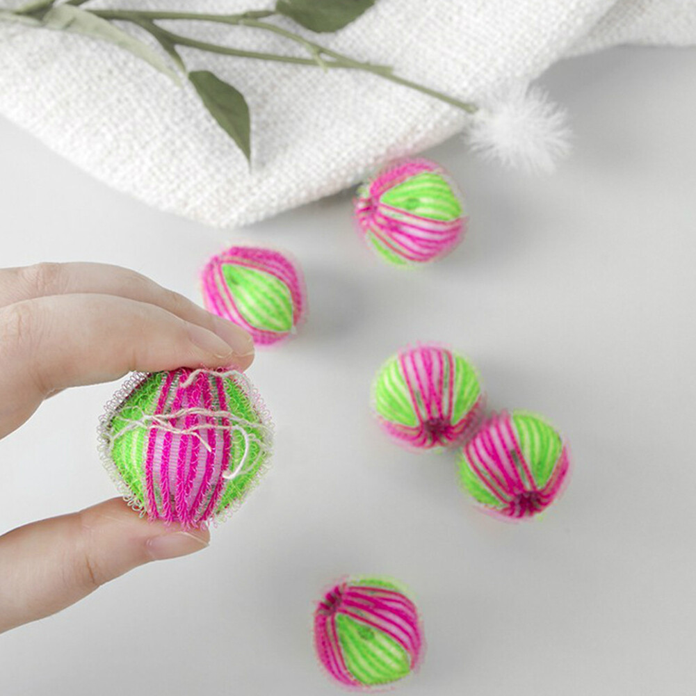 6pcs Fluff Cleaning Ball Nylon Lint Catcher Balls for Household Goods ...