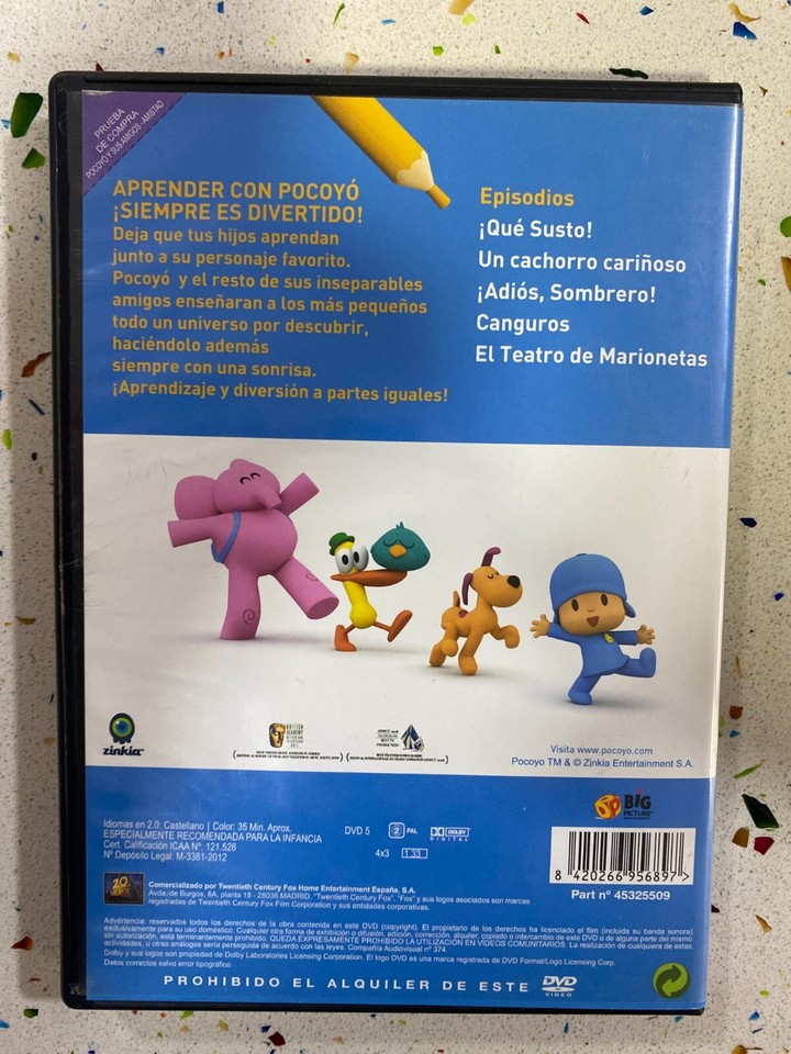 Pocoyo Learns While Laughing DVD Pocoyo And His Friends - Friendship ...