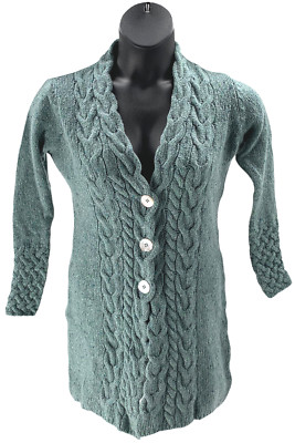 Islander Merino Wool and Cashmere Blend Duster Cardigan Oceans Mist | eBay