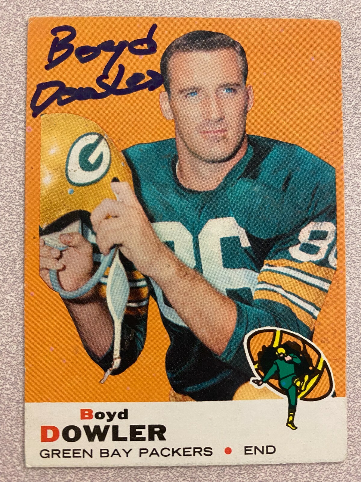Boyd Dowler signed GREEN BAY PACKERS card 1969 Topps | eBay