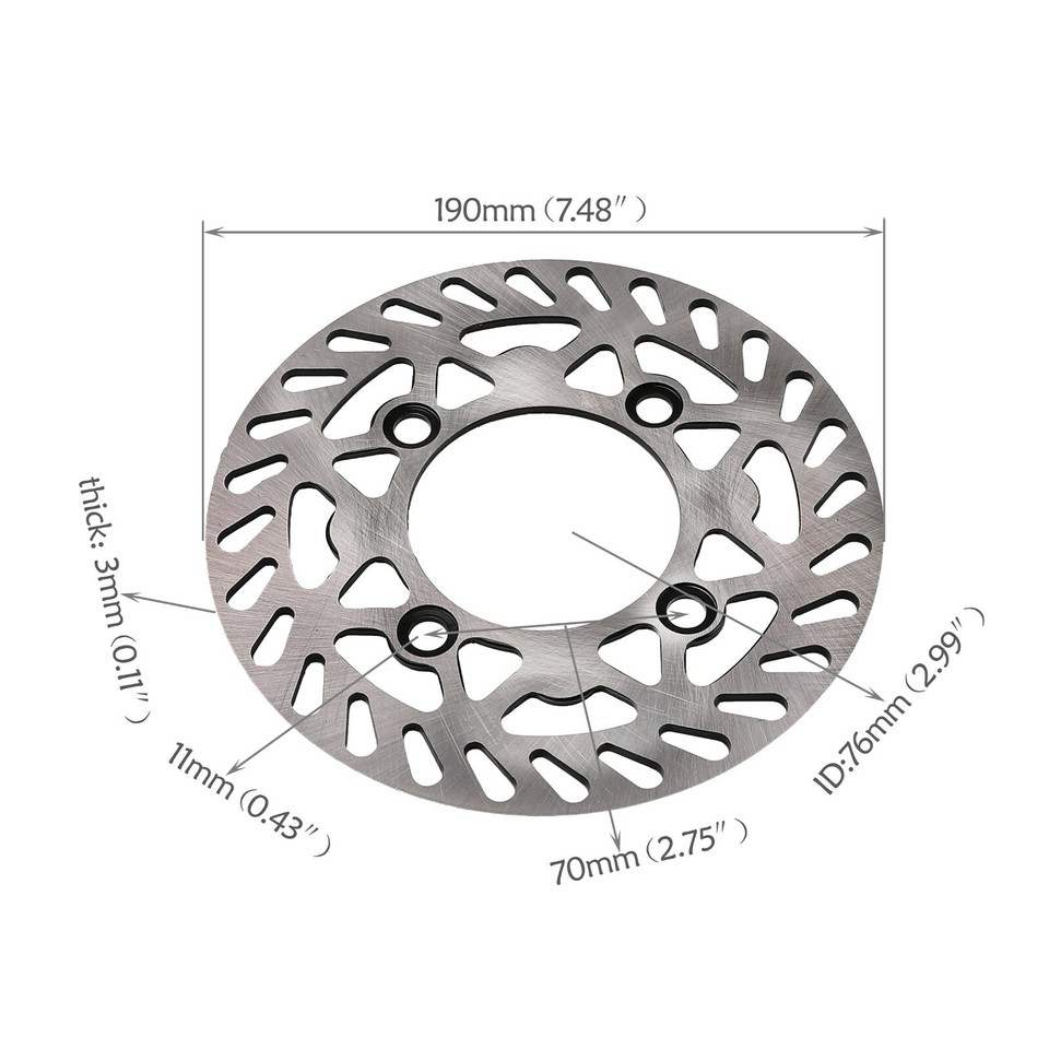 Front 70/100-17 Rear 90/100-14" Tire Wheel Rim Disc Rotor CR85 YZ85 ...