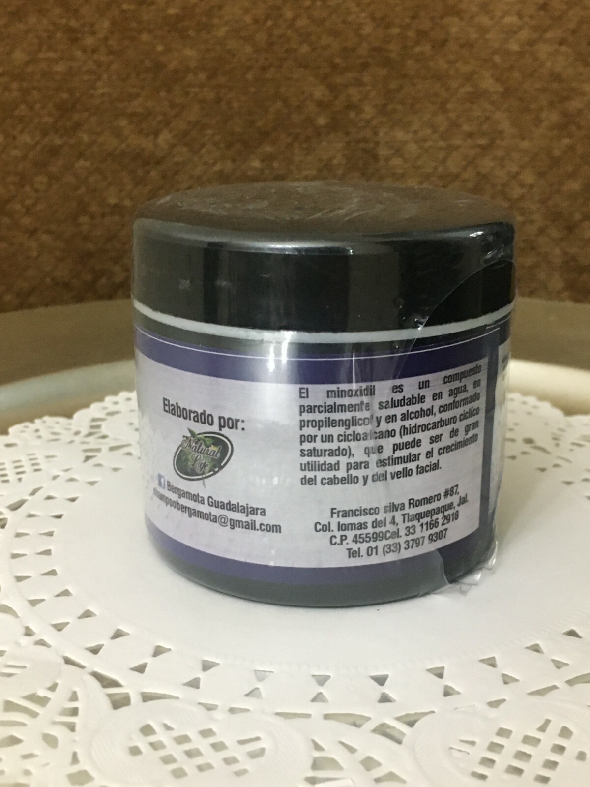 Natural Life 2405818 Minoxidil 5% Organic Bergamota Sr Barbon Cream ...