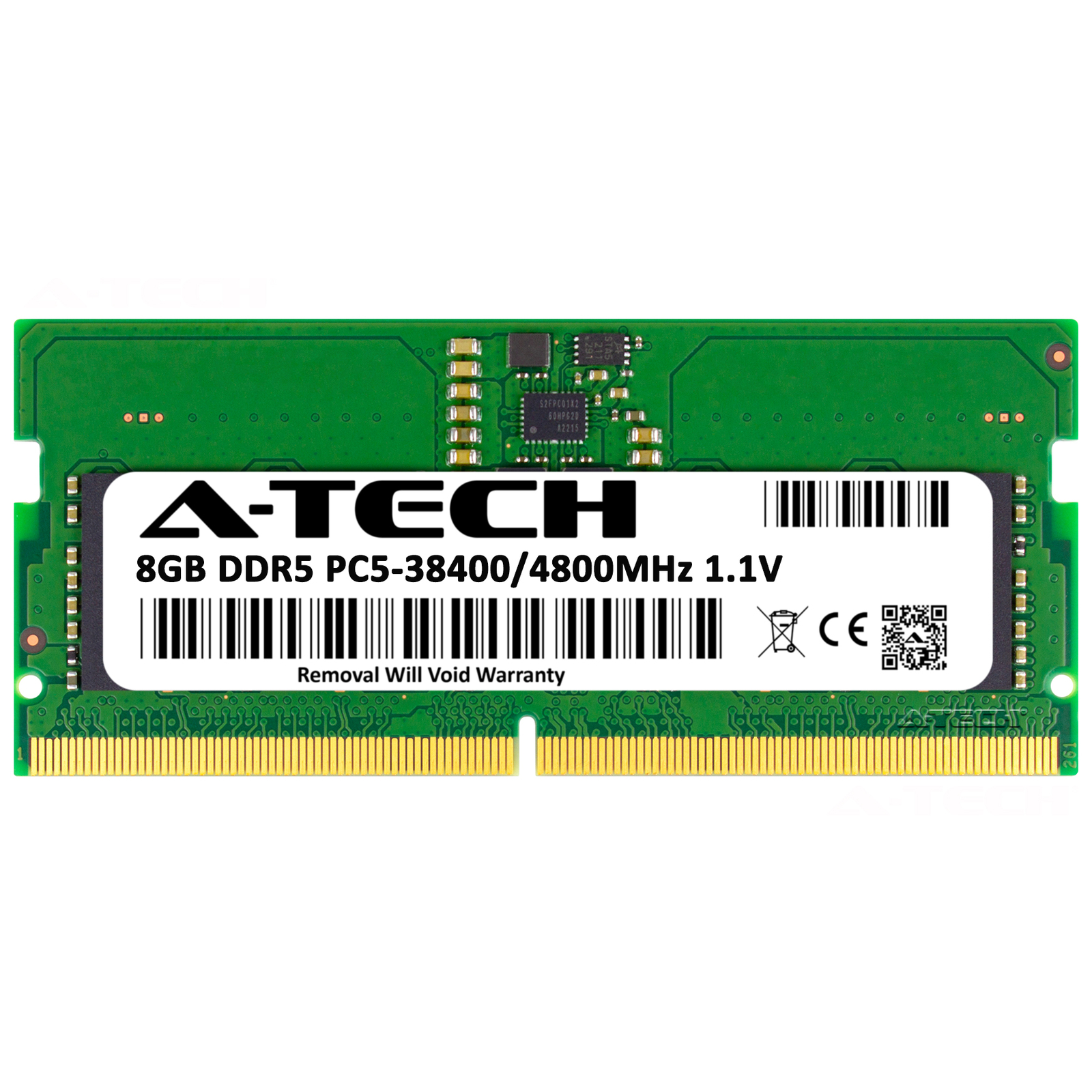 8GB DDR5 4800MHz SO-DIMM Micron MTC4C10163S1SC48BA1 Equivalent Laptop ...