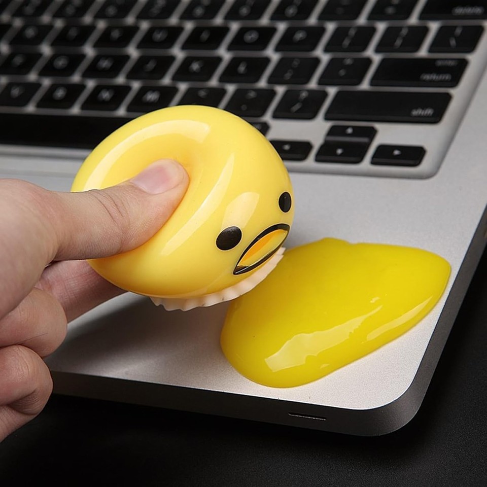 4Pcs Puking Egg Yolk Stress Ball, Vomiting Egg Yolk Stress Ball ...