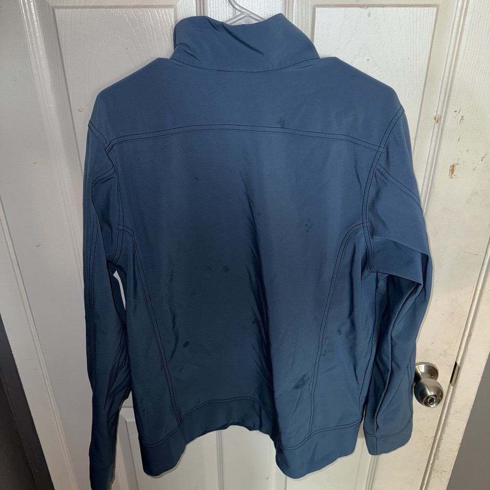 Patagonia Soft Shell Jacket Mens L Blue Full Zip Hiking Camping ...