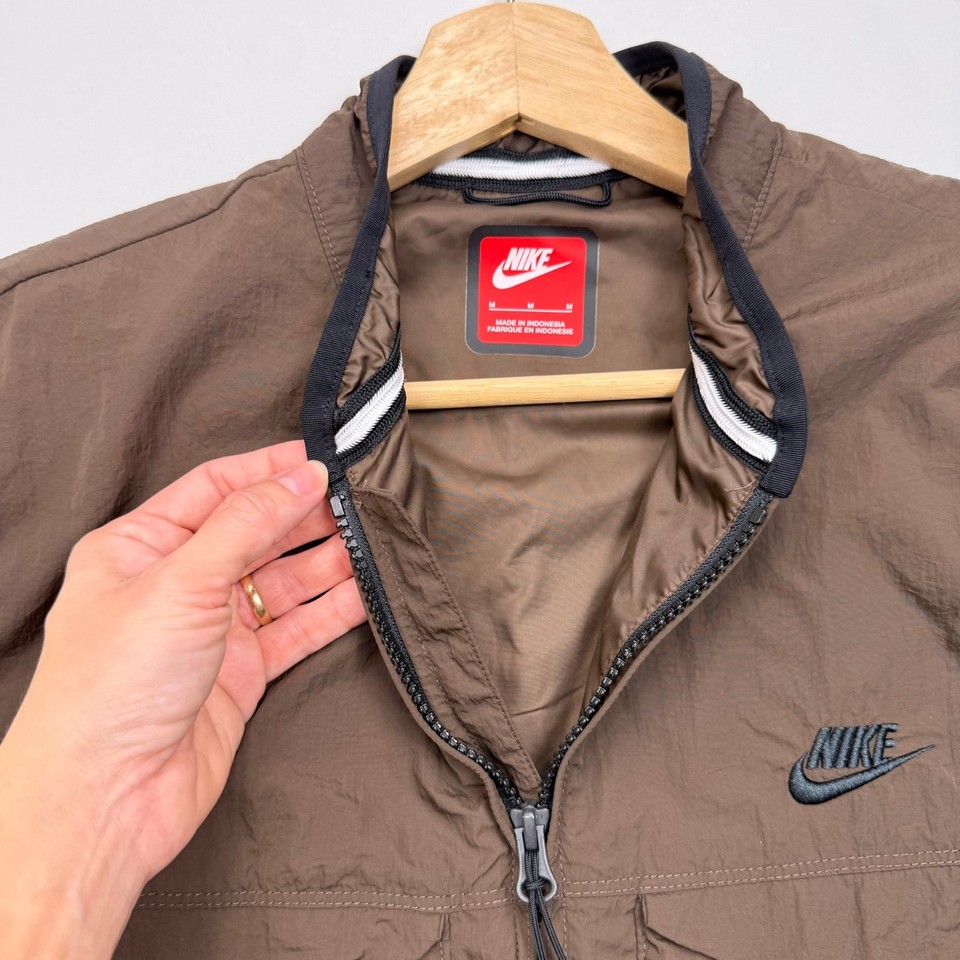 NIKE Utility Vest Mens Size M Brown Tech Woven Lightweight Nylon | eBay