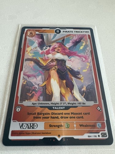 Gamersupps VCARD Rising Stars 1st Ed 8 Vtuber Pirate Trickywi Tricky | eBay