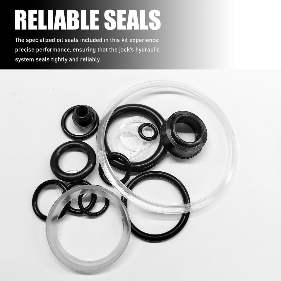 17PCS Floor Jack Seal Kit, 3 Ton Horizontal Hydraulic Jack O-Ring Seal ...
