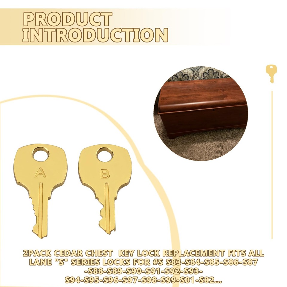 Cedar Chest Key Lock Replacement Fits All Lane Series Locks Lane Cedar ...