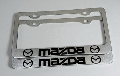 Mazda Logo Chrome Plated Brass License Plate Frame with 2 pcs | eBay