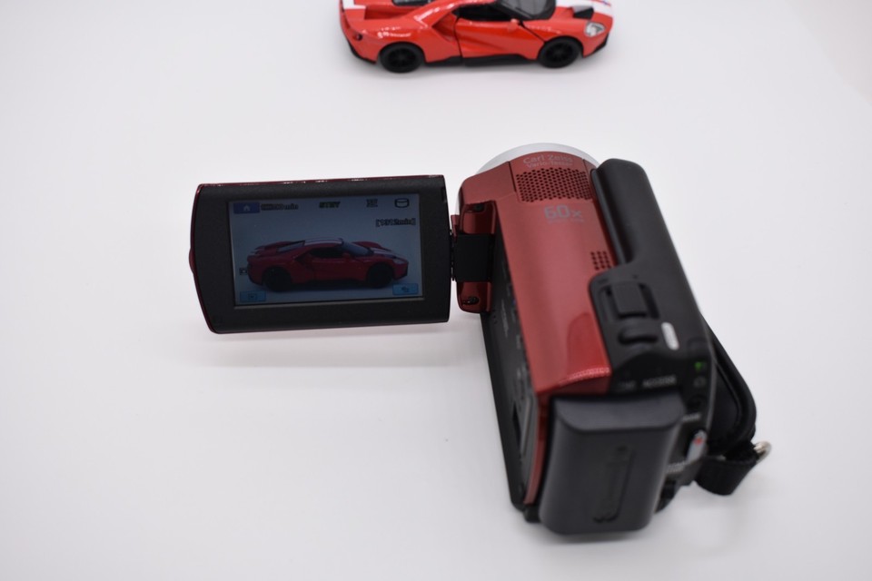 Sony Handycam DCR-SR47 Red Digital Video Camera Camcorder 60x Zoom 60GB ...