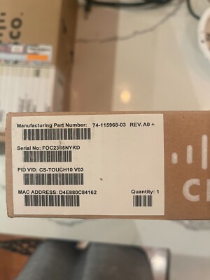 Cisco TelePresence Touch 10 Control Panel | eBay