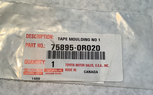 2019-2022 Toyota RAV4 & RAV4 PRIME Tape, Moulding, No.1 75895-0R020 | eBay
