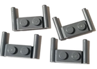 LEGO 1x2 Plate Modified with 2 Bar Handles Dark Bluish Gray Part 3839 ...